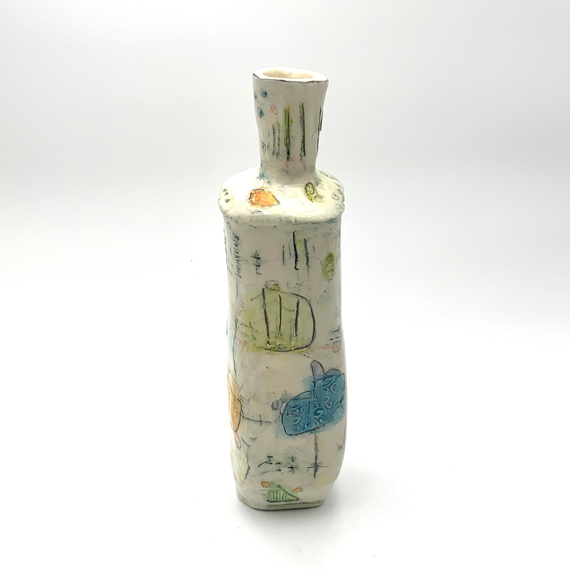 Coil Vase 30 x 6 cm #21 – Shop The Clay and Glass